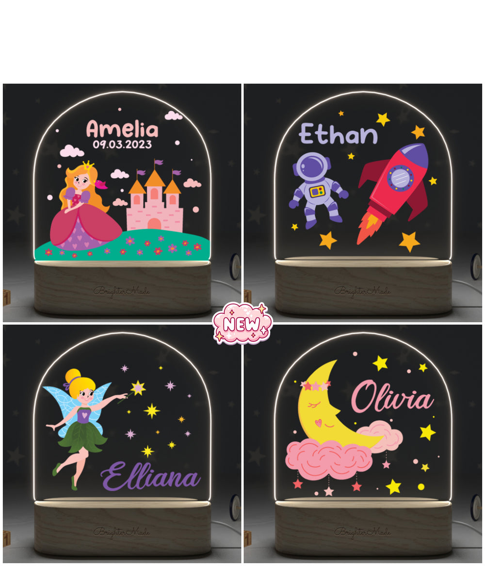 Brighter Made | Personalized Night Lights