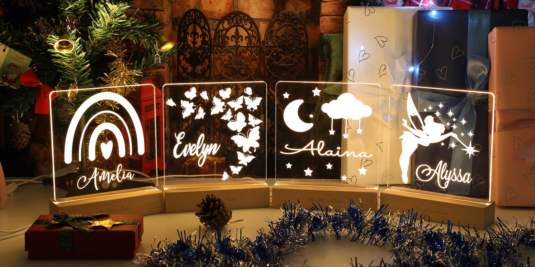 Brighter Made | Personalized Night Lights